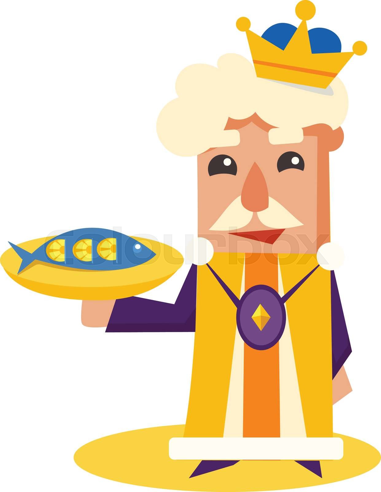 King Cartoon Emotion Vector Illustration Set | Stock vector | Colourbox