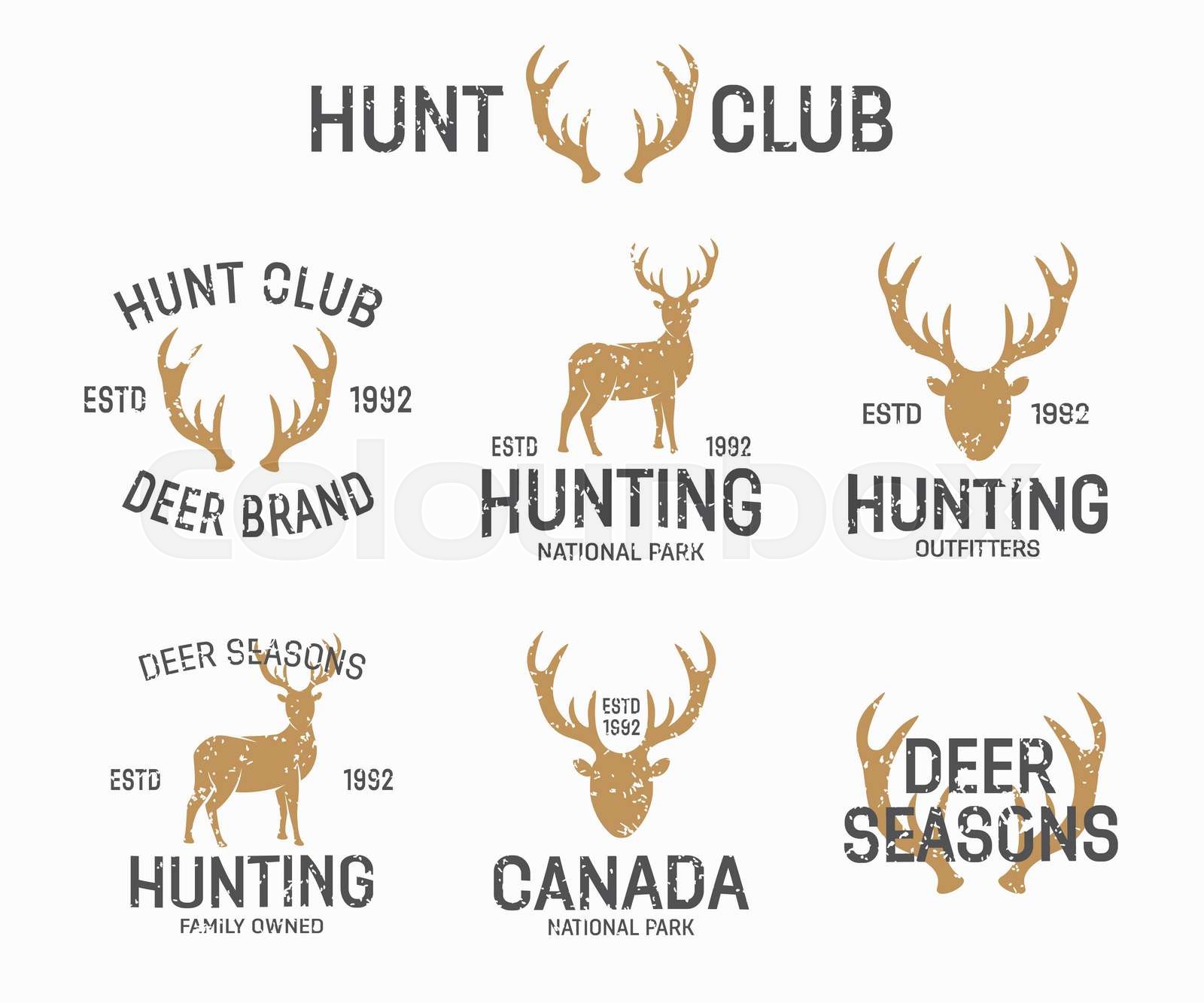 elch, logo, objekt | Stock-Vektor | Colourbox