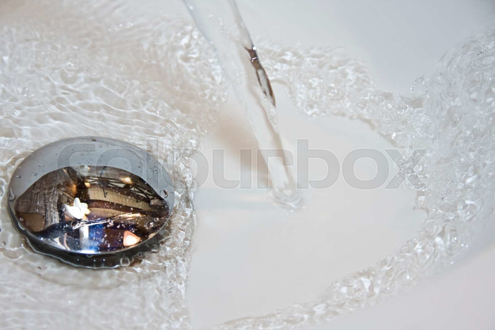 Water in the sink | Stock image | Colourbox