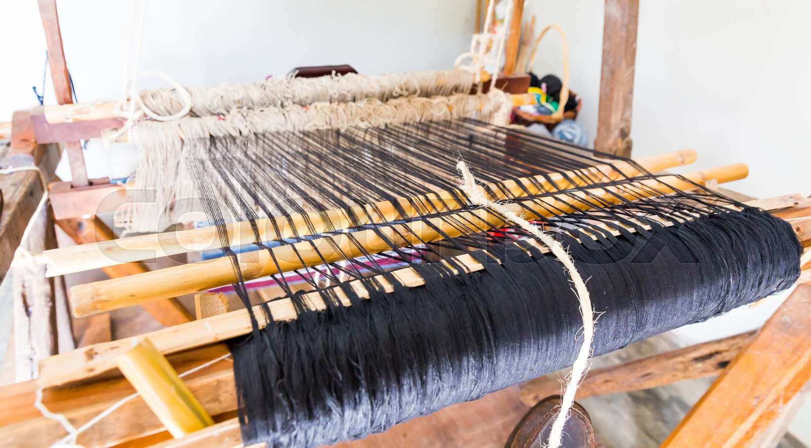 Shuttleless loom | Stock image | Colourbox