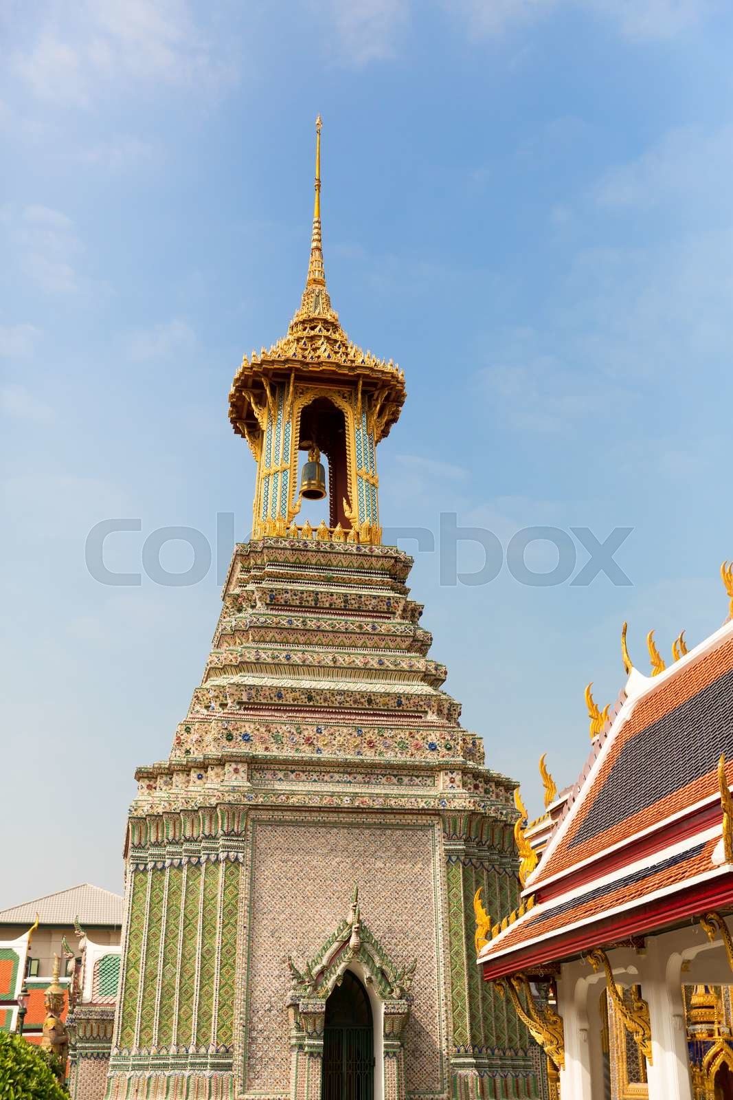 Tower in Wat Po Temple | Stock image | Colourbox