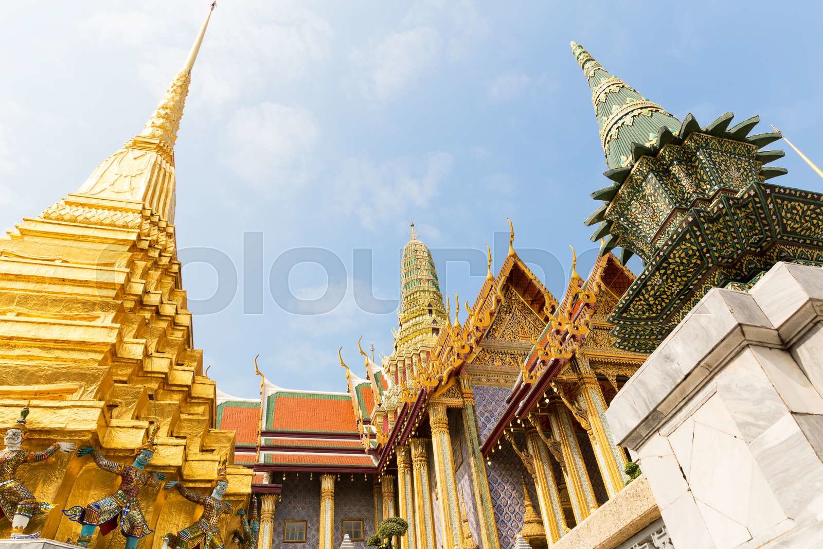 Roof of Wat Po Temple | Stock image | Colourbox