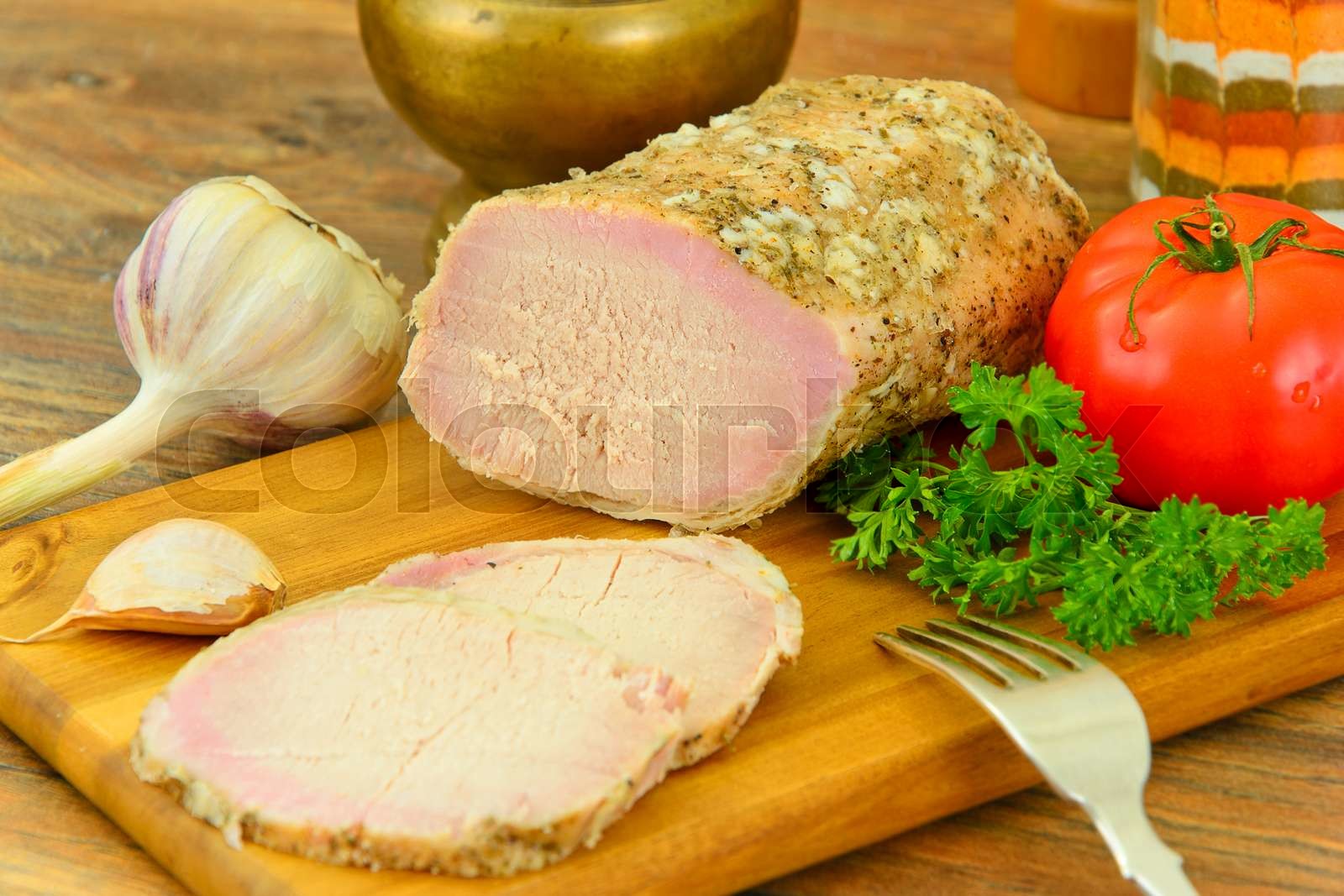 Cold Boiled Pork with Spice. | Stock image | Colourbox