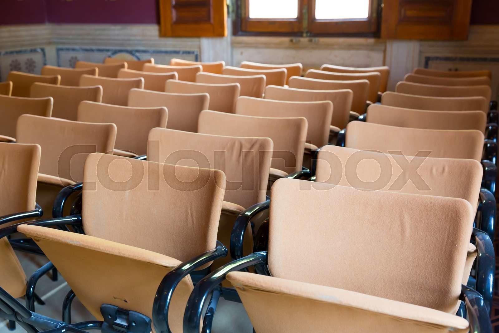 Seats in the hall | Stock image | Colourbox