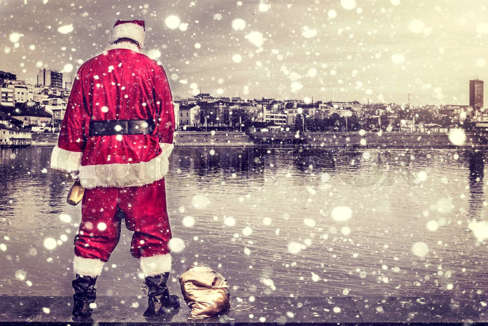 Rude Santa Claus | Stock image | Colourbox