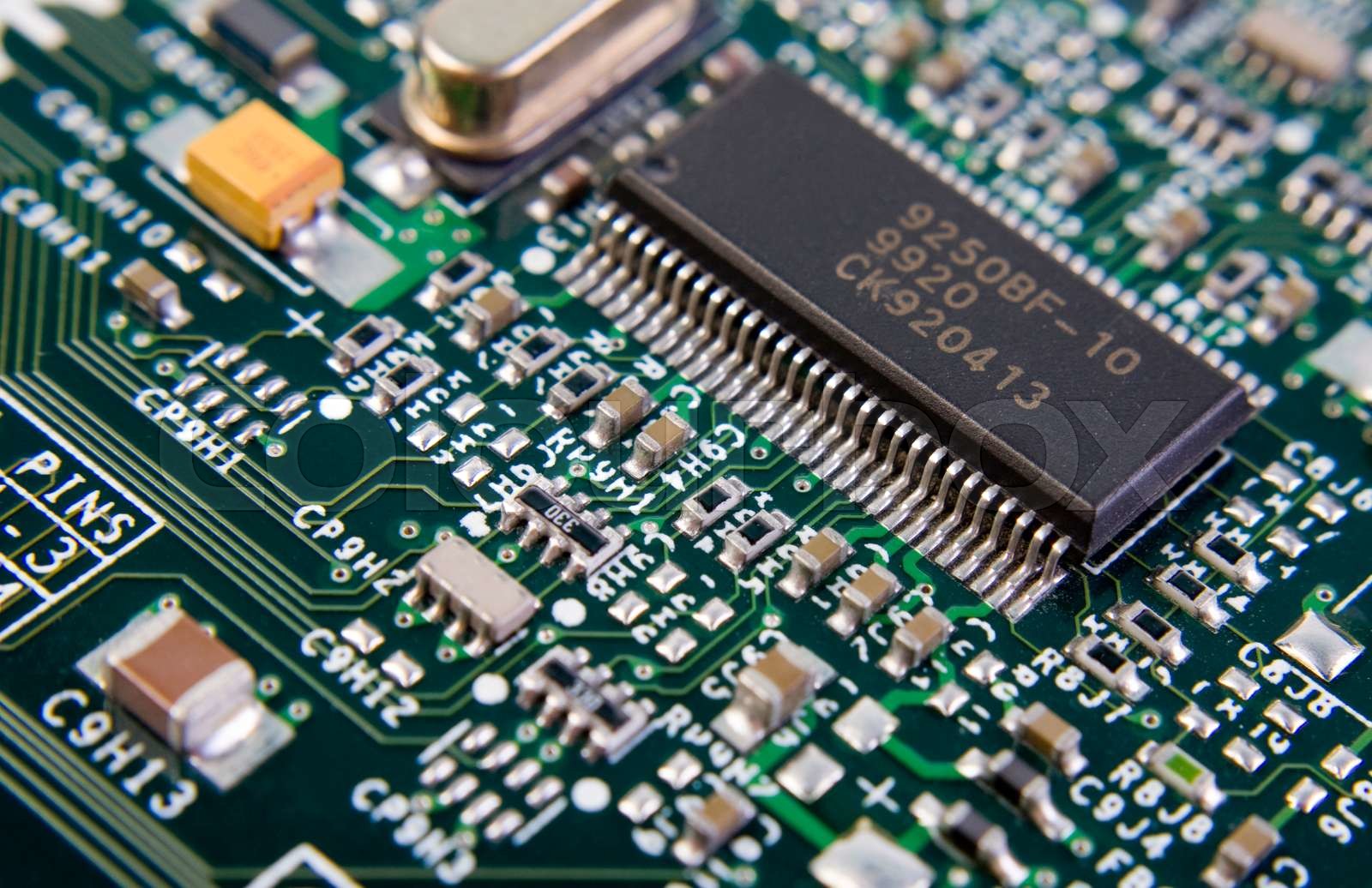 Computer motherboard | Stock image | Colourbox