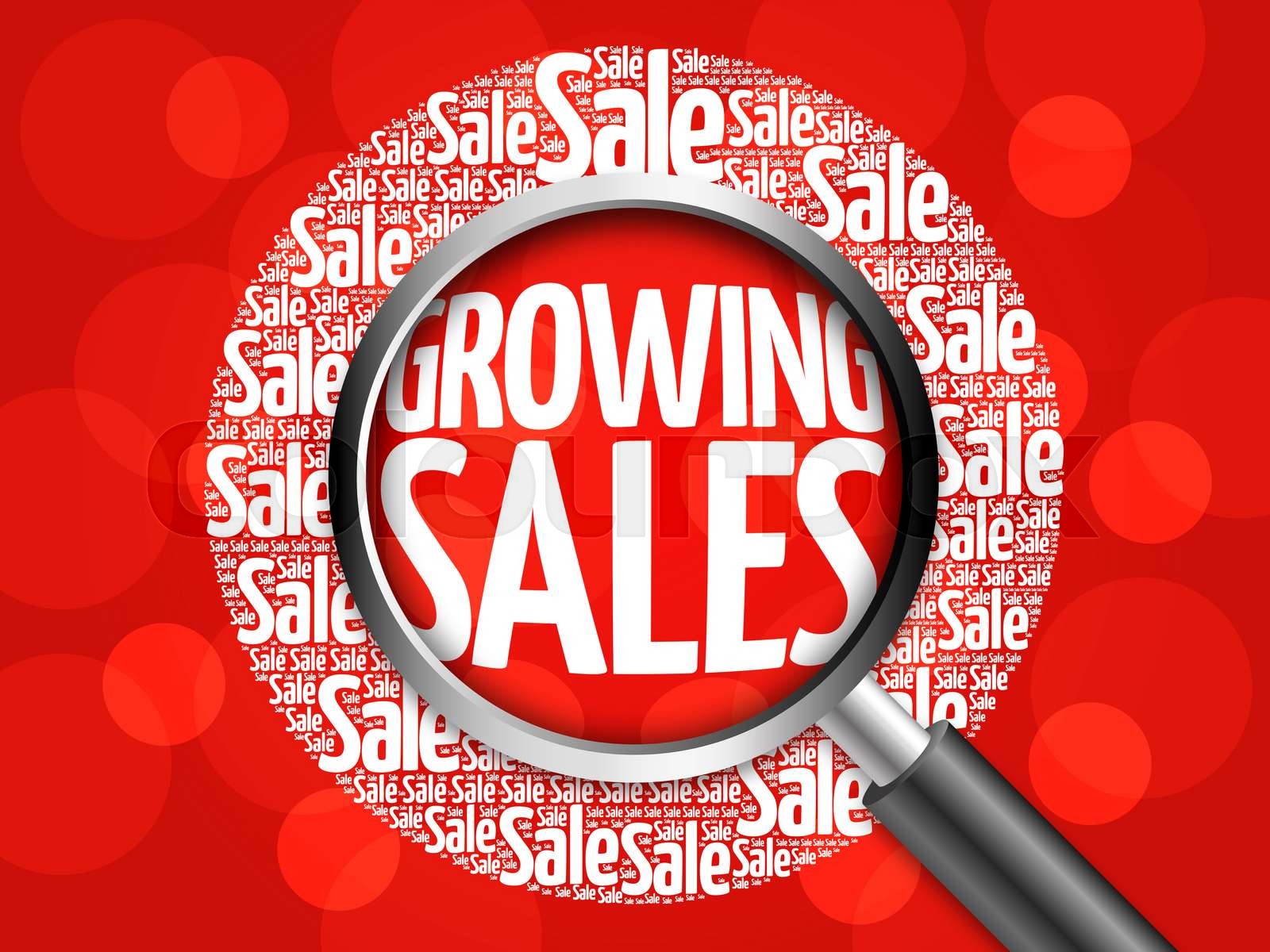 Growing Sales word cloud | Stock image | Colourbox Growing Sales word cloud | Stock image | Colourbox