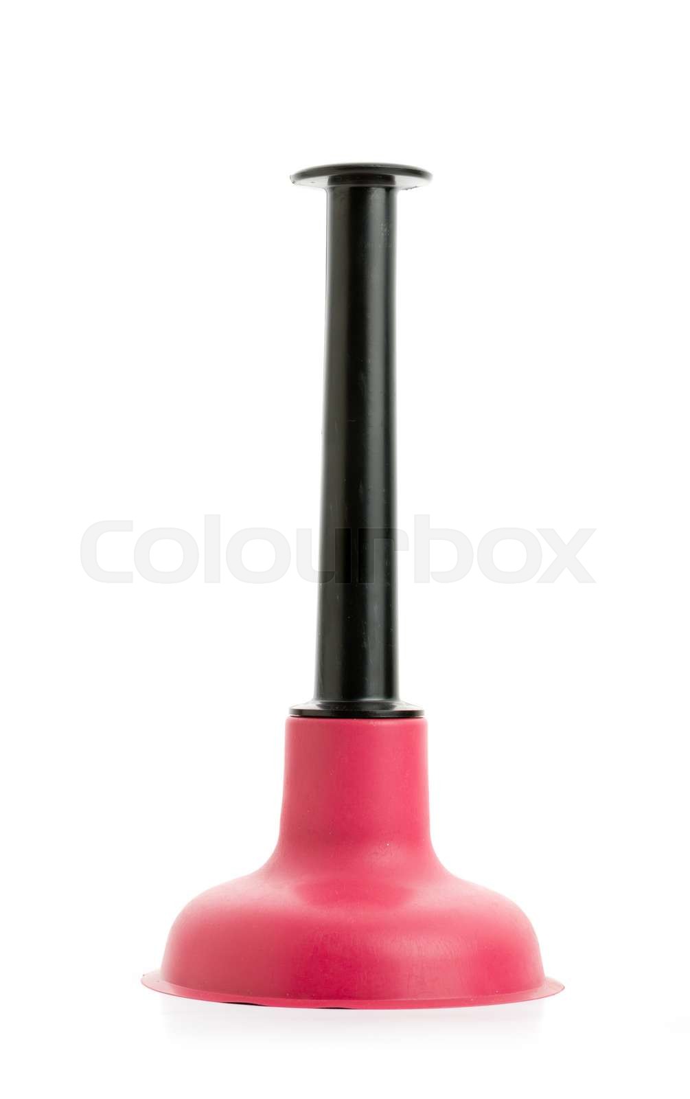 Red plunger | Stock image | Colourbox