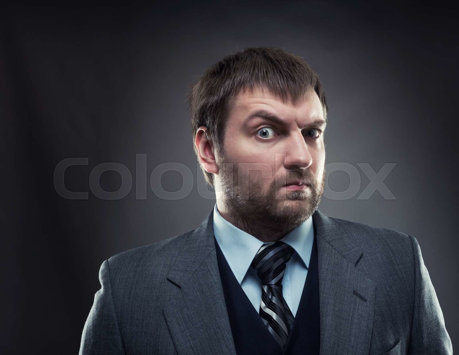 Curious businessman | Stock image | Colourbox