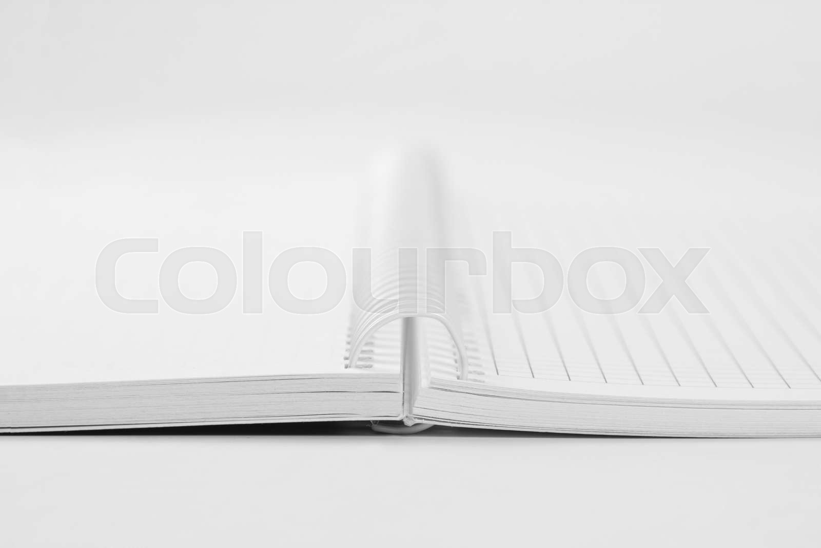 Open writing book | Stock image | Colourbox
