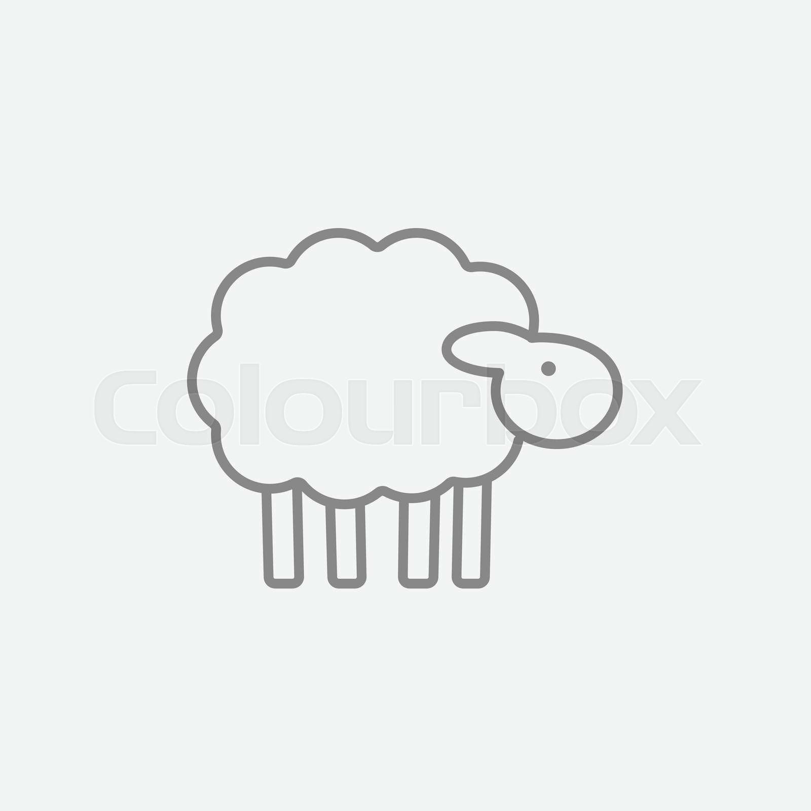 lam, tegning, får | Stock vektor | Colourbox