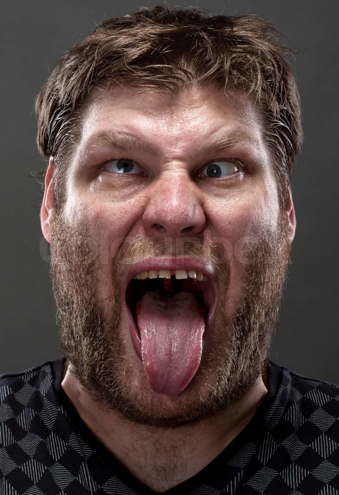 Stupid face | Stock image | Colourbox