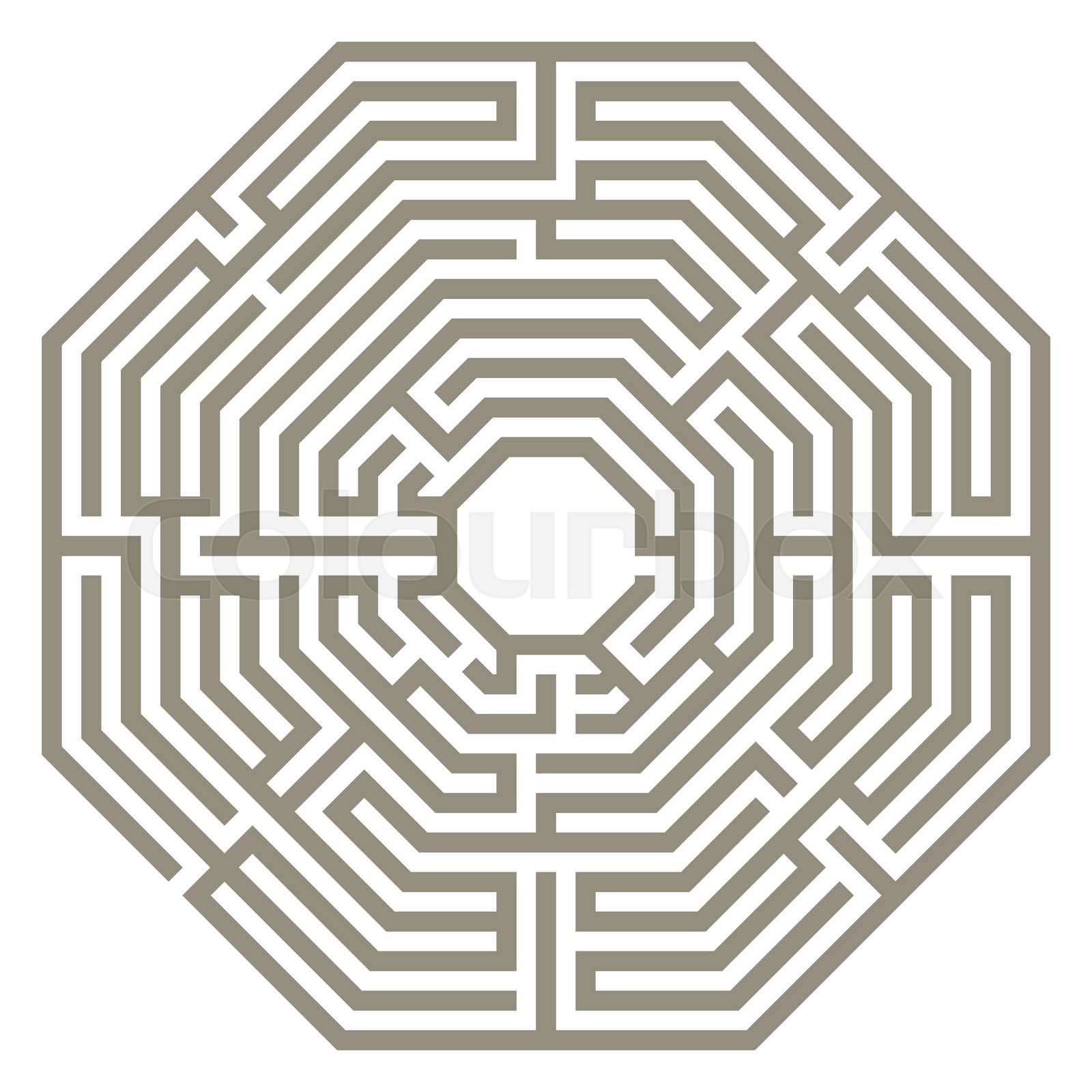 Vector maze | Stock vector | Colourbox