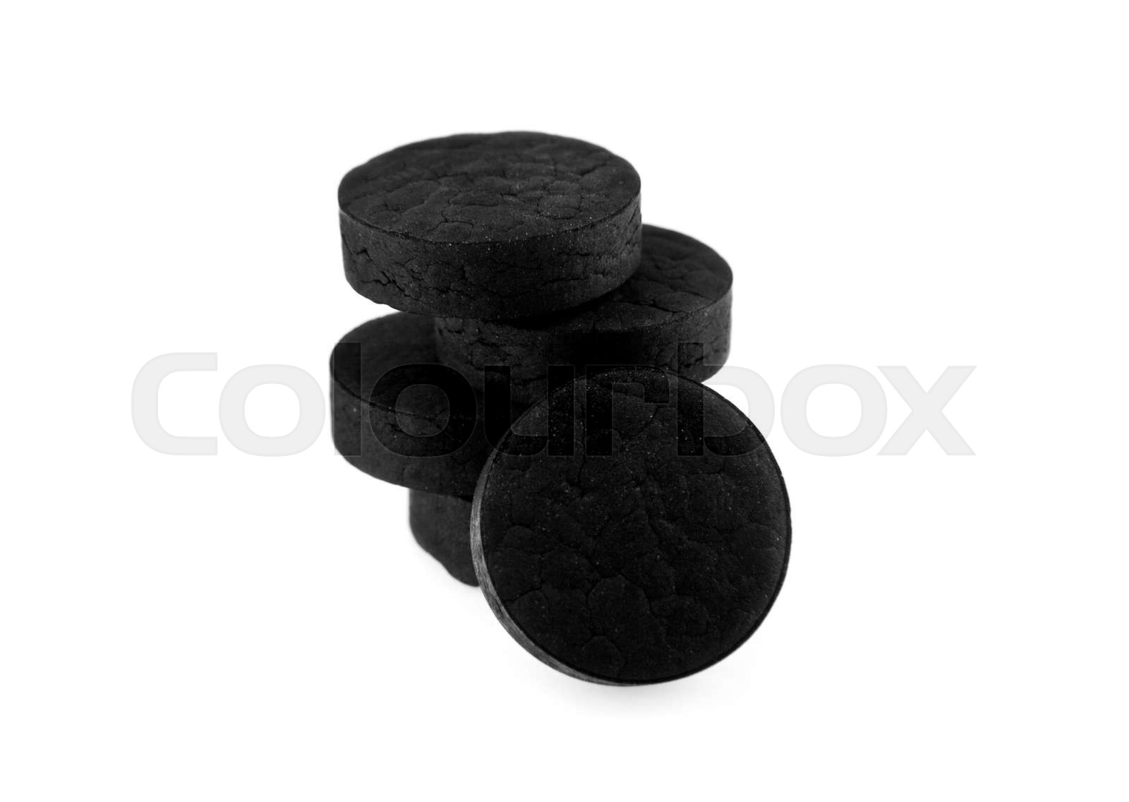 absorbent carbon in pills | Stock image | Colourbox