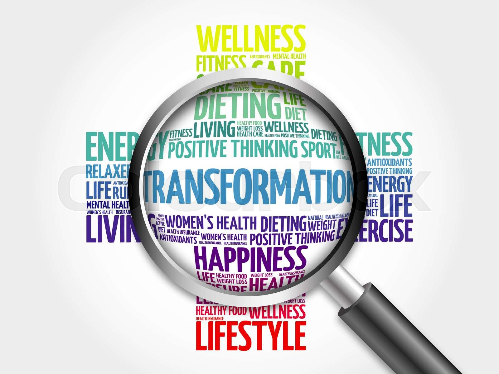 TRANSFORMATION word cloud | Stock image | Colourbox