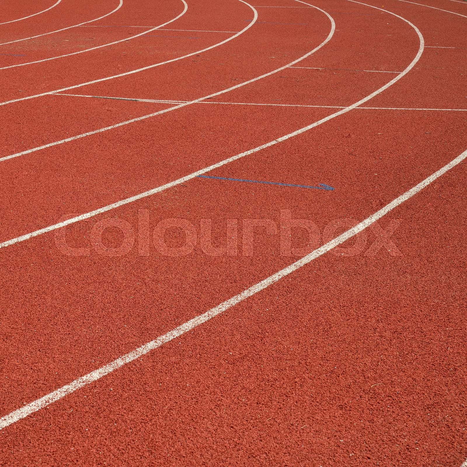 running track curve | Stock image | Colourbox