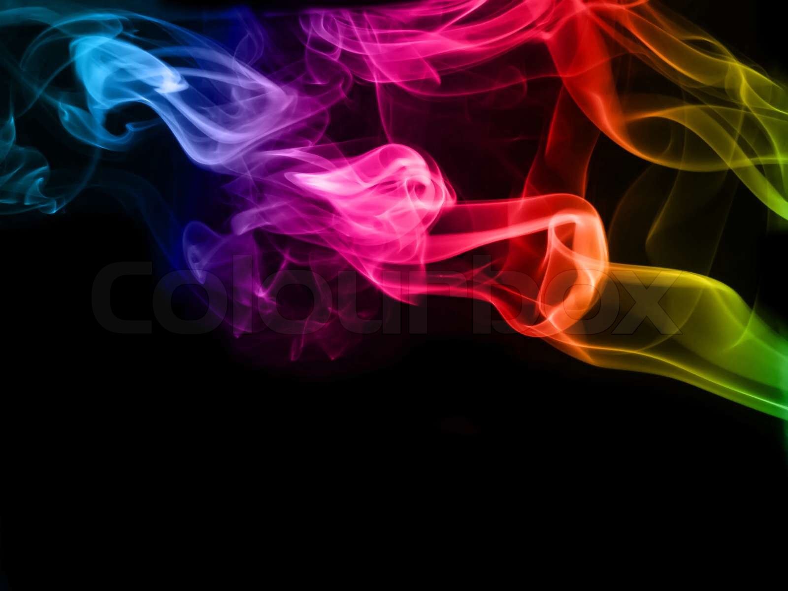 regenbogen, rauch, konzept | Stock Bild | Colourbox