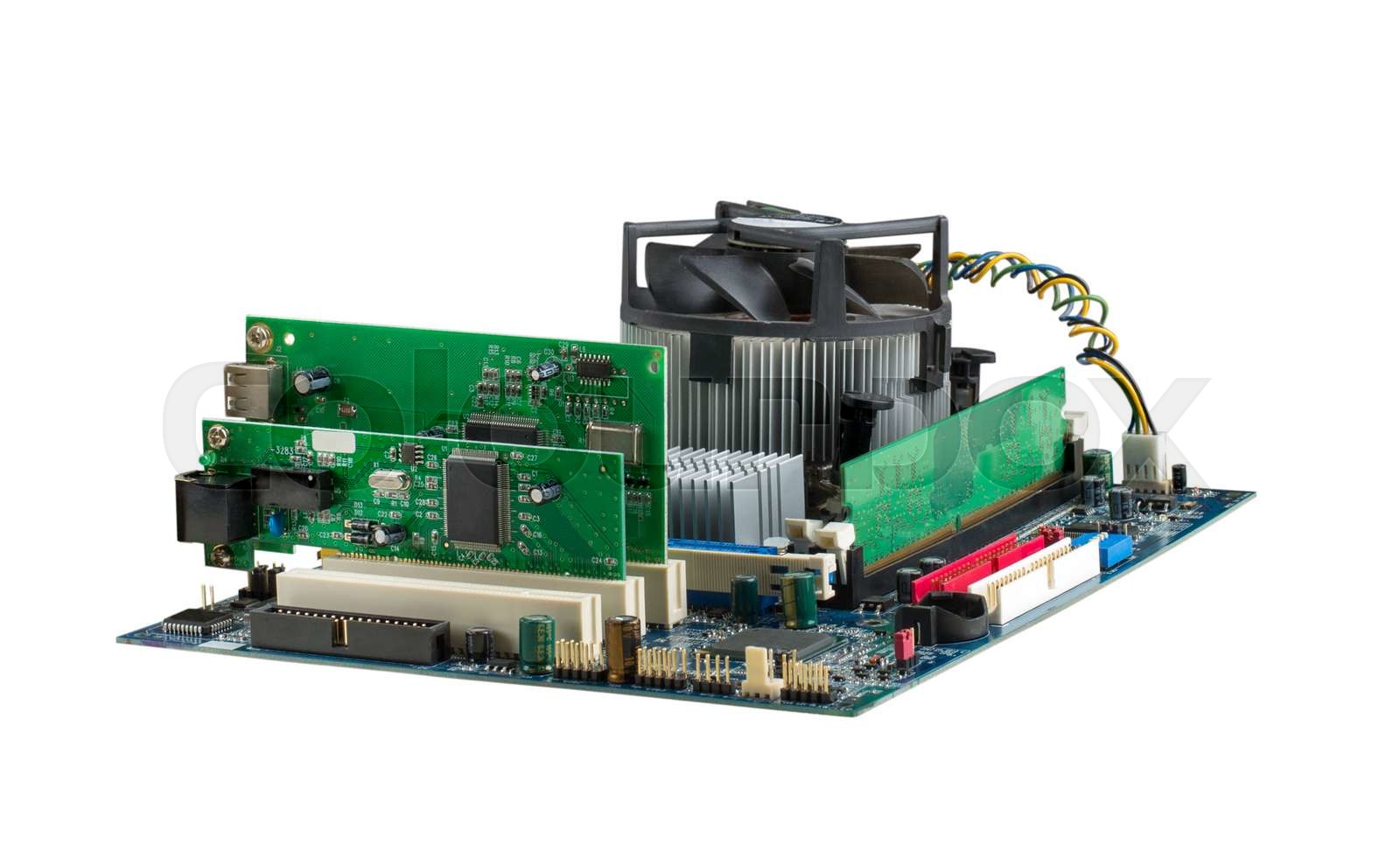 Computer system mainboard | Stock image | Colourbox