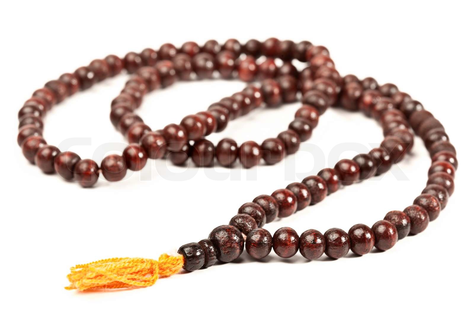 Japa Mala - Buddhist or Hindu prayer beads isolated on white | Stock ...