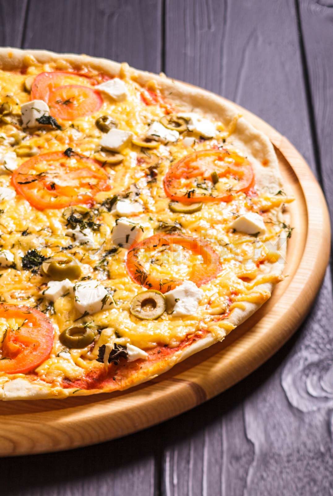 The Greek pizza | Stock image | Colourbox
