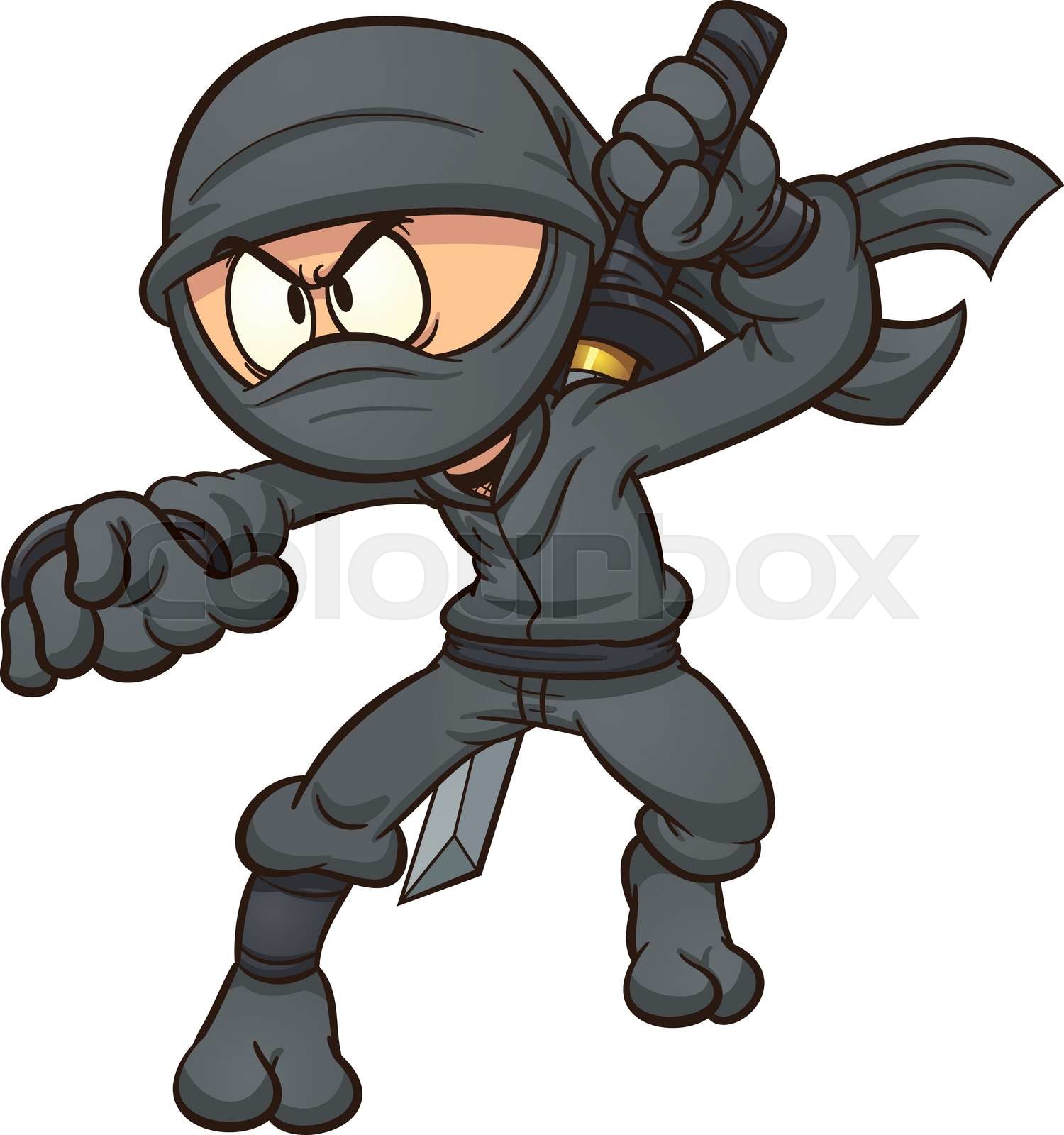 Cartoon ninja | Stock vector | Colourbox