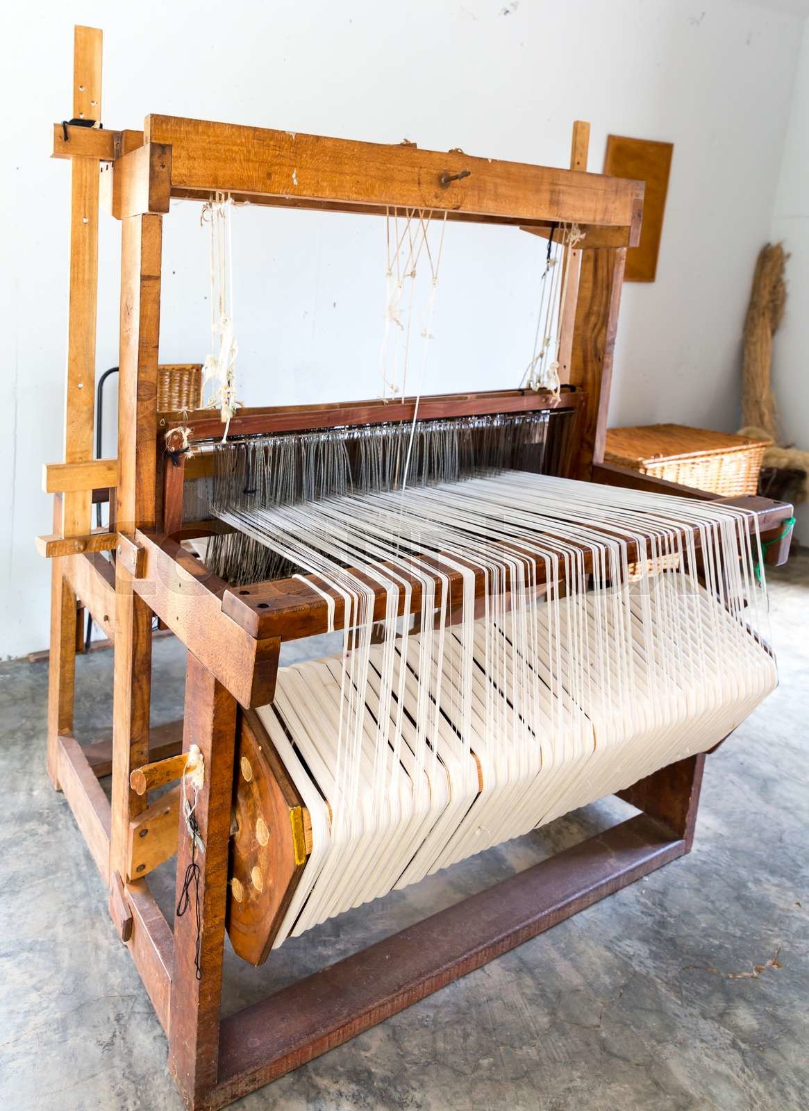 Shuttleless loom | Stock image | Colourbox