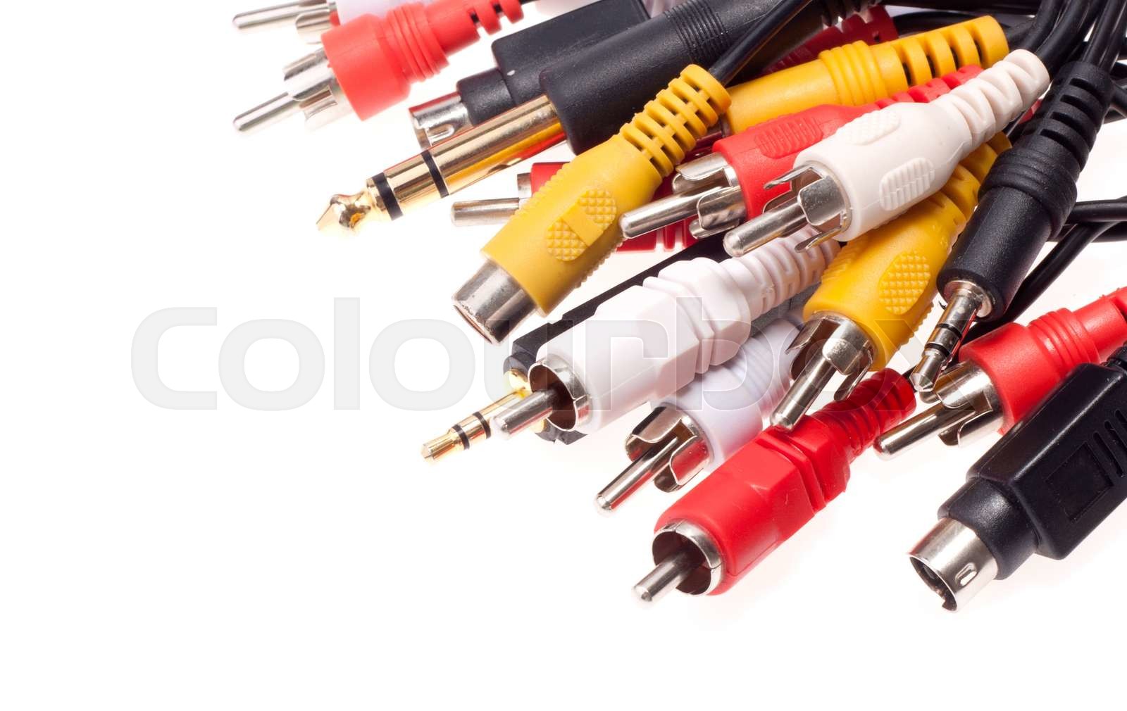 Audio and video cables | Stock image | Colourbox
