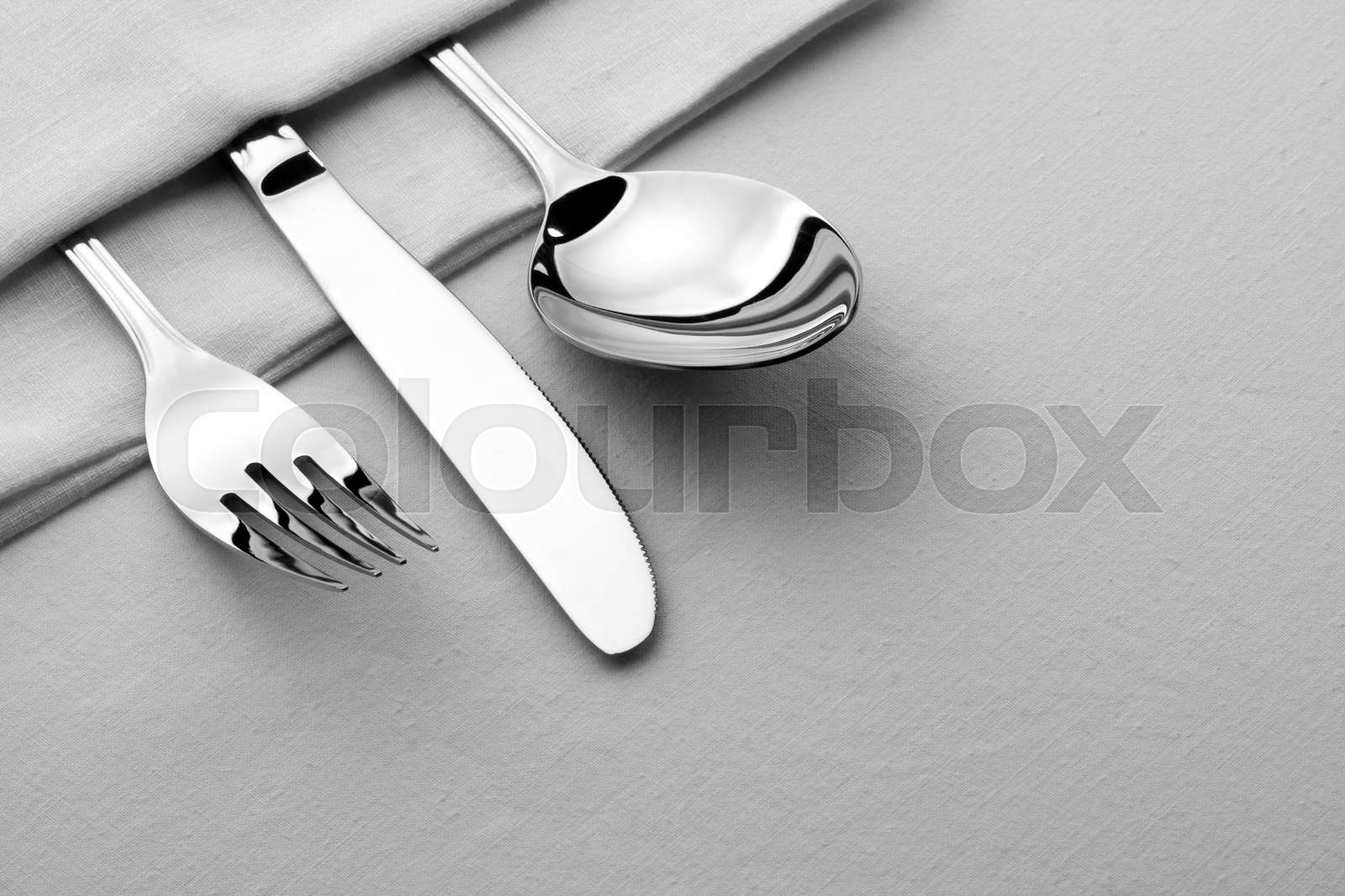 Silverware Set Stock Image Colourbox silverware-set-stock-image-colourbox