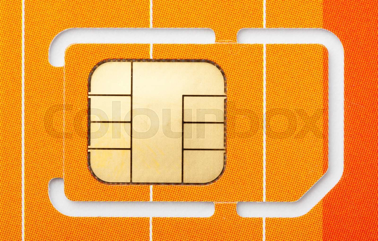 Mobile phone sim card | Stock image | Colourbox