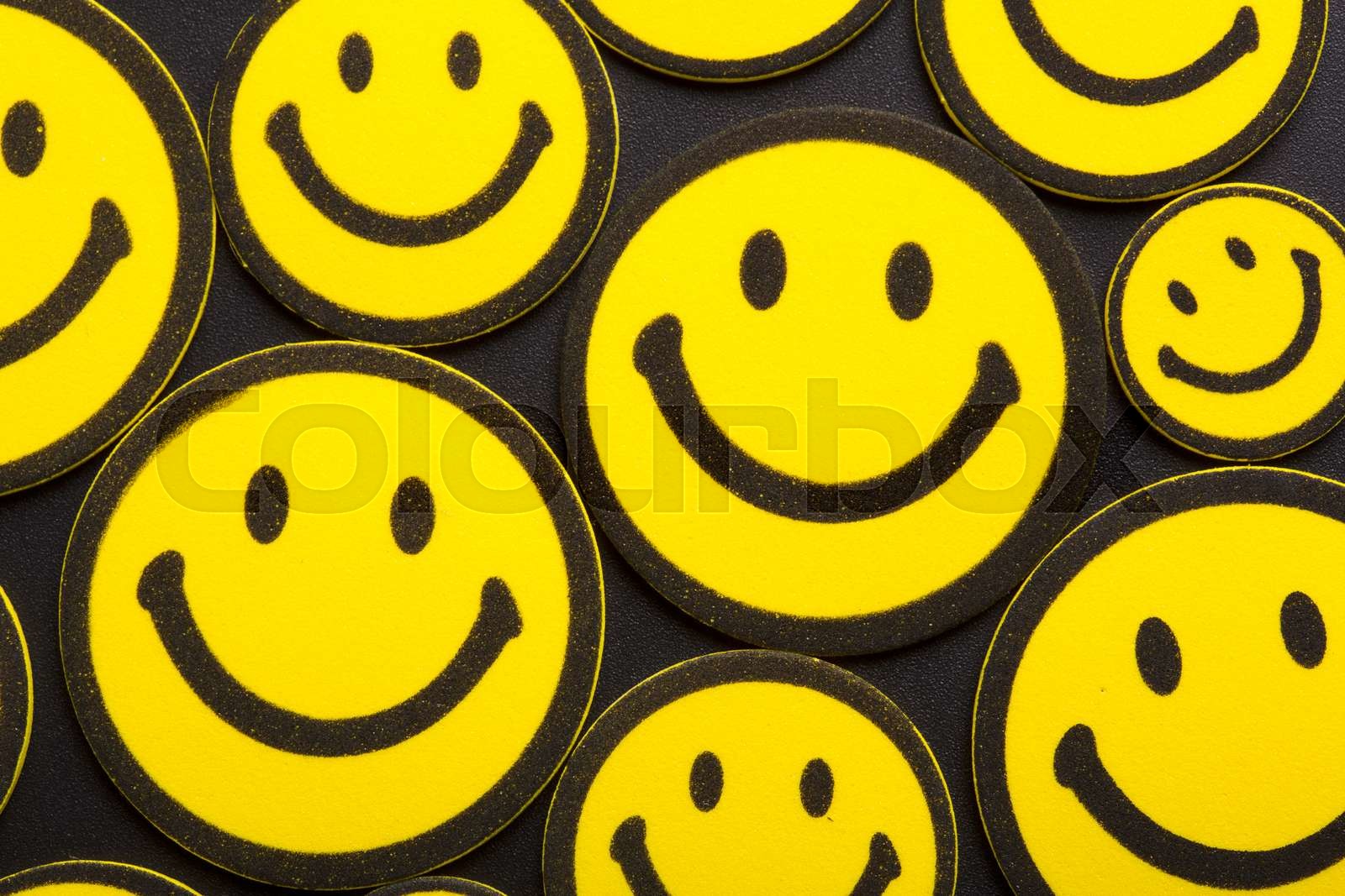 Yellow smileys | Stock image | Colourbox