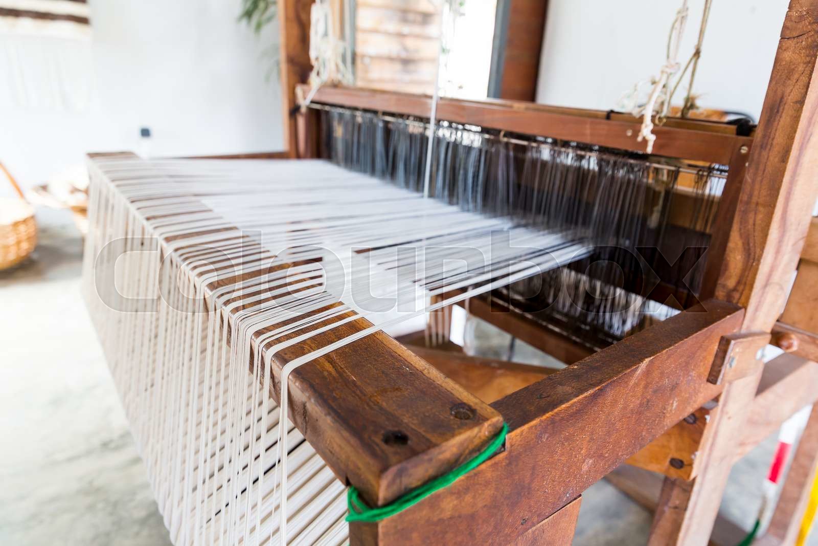 Shuttleless loom | Stock image | Colourbox