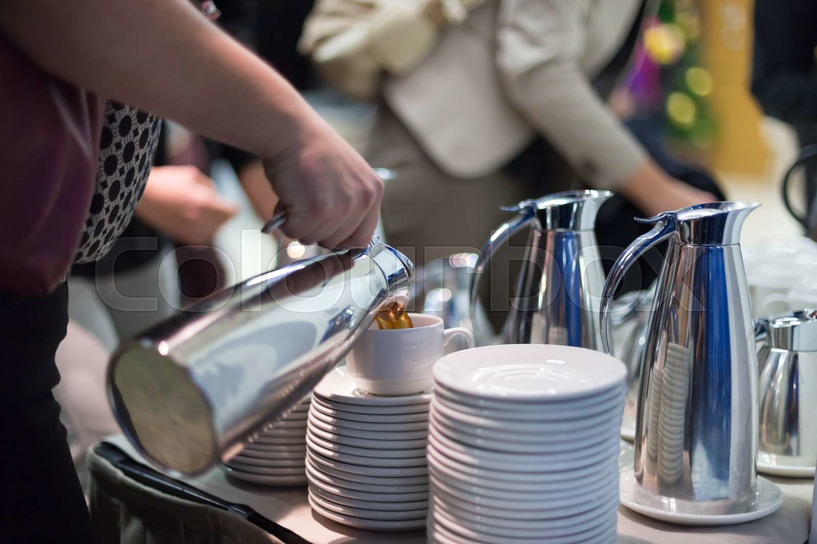 Coffee break at business meeting | Stock image | Colourbox