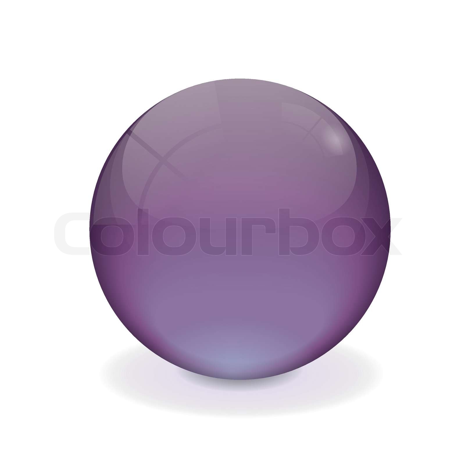 Purple vector crystal ball | Stock vector | Colourbox