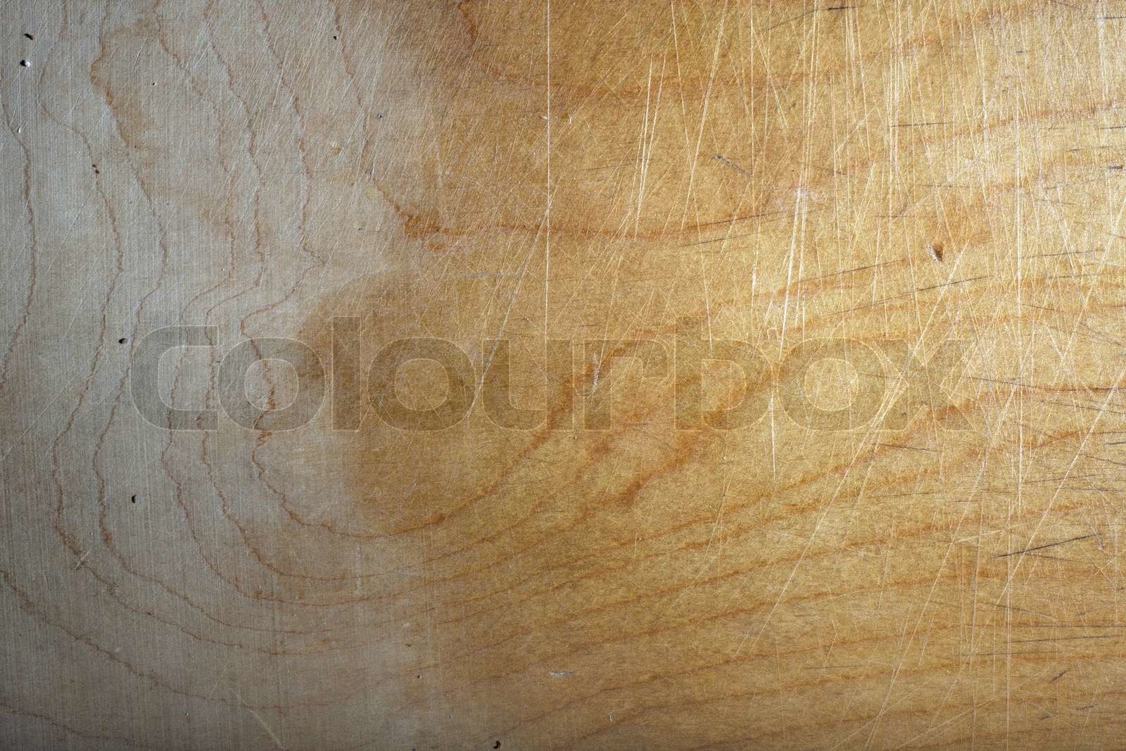 Close-up photo of the scratched wooden texture | Stock image | Colourbox
