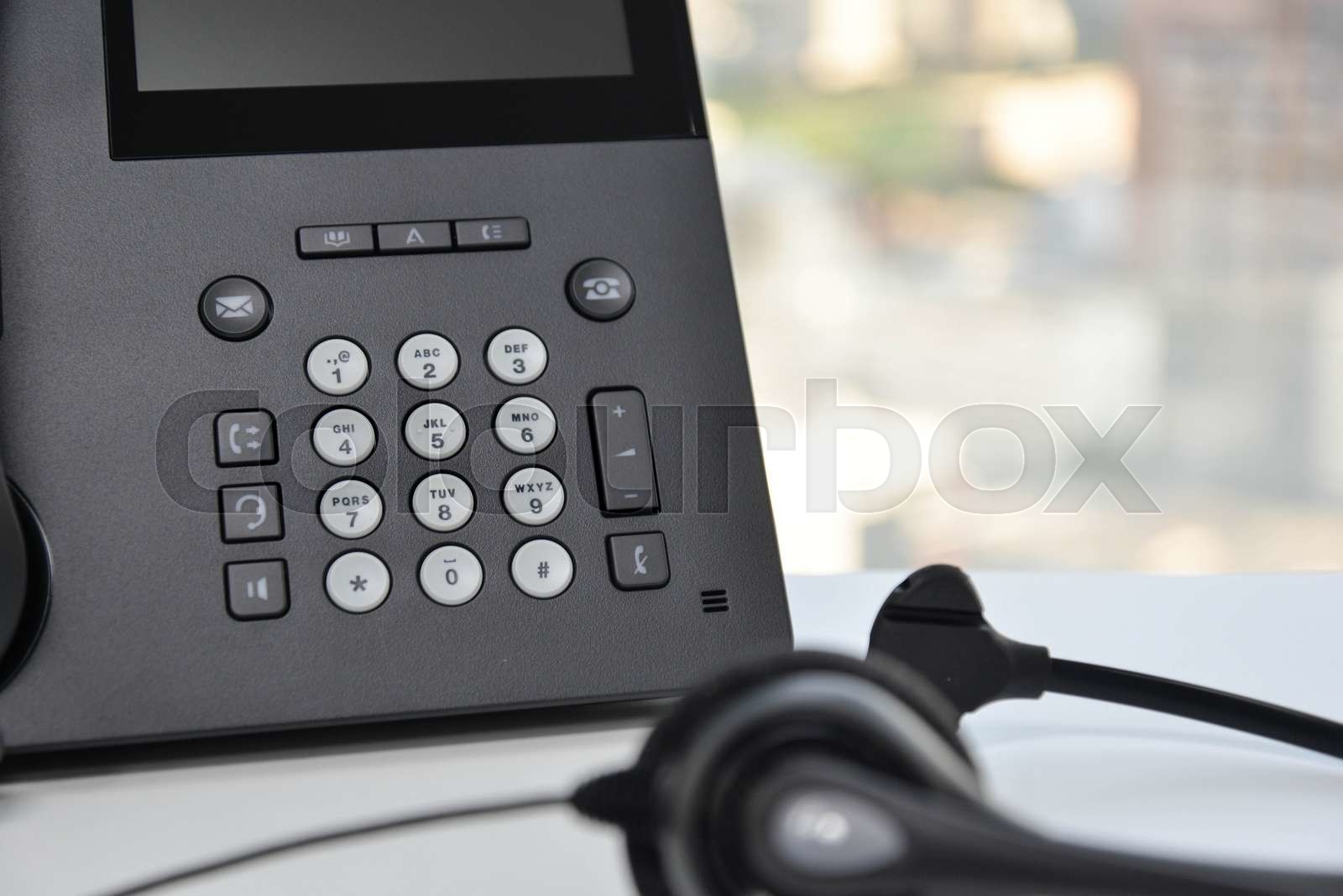 IP Phone Headset | Stock image | Colourbox