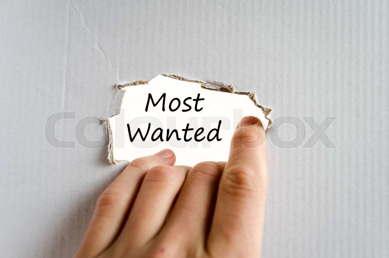 Most wanted text concept | Stock image | Colourbox