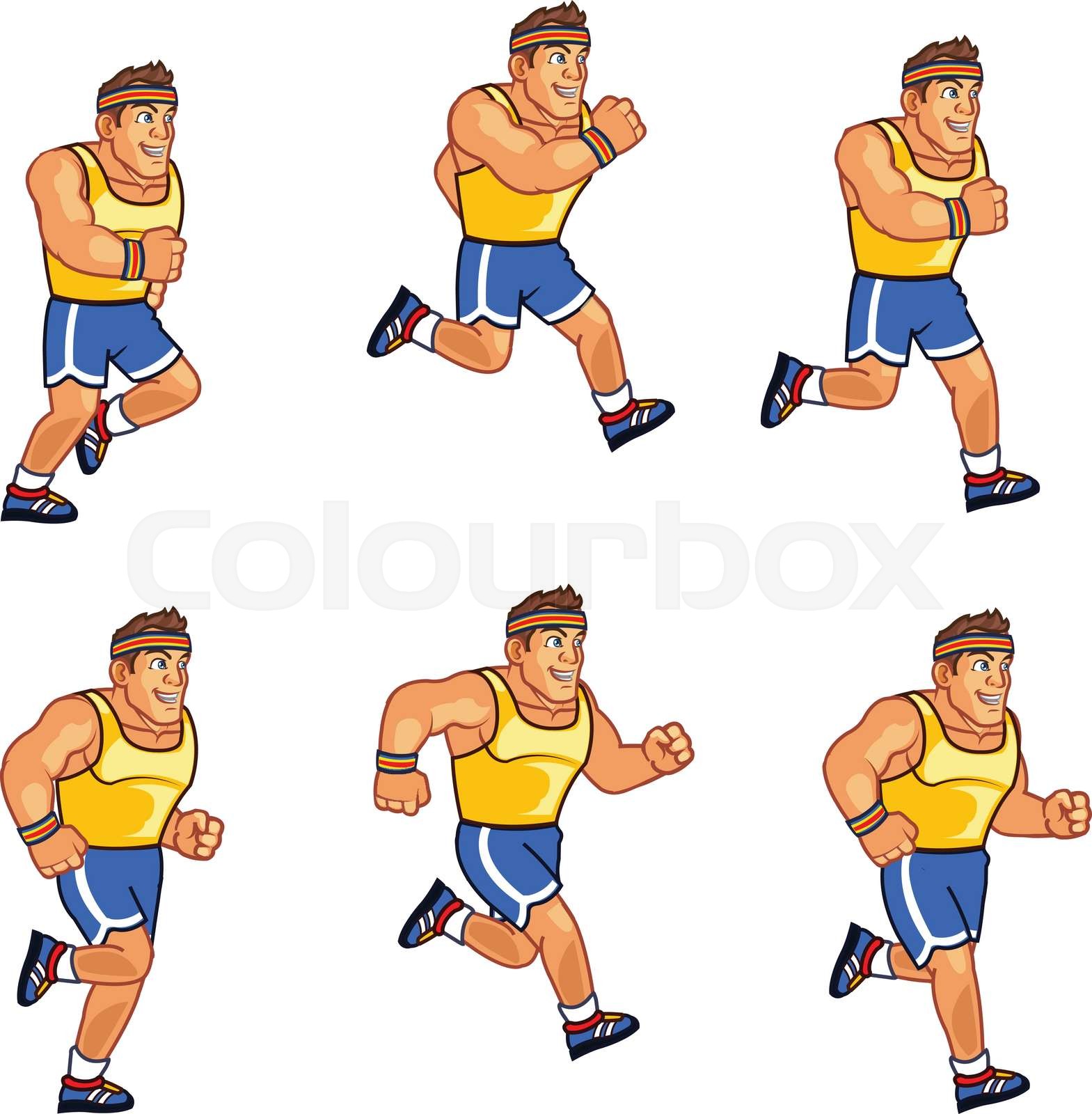 Runner Animation Sprite | Stock vector | Colourbox