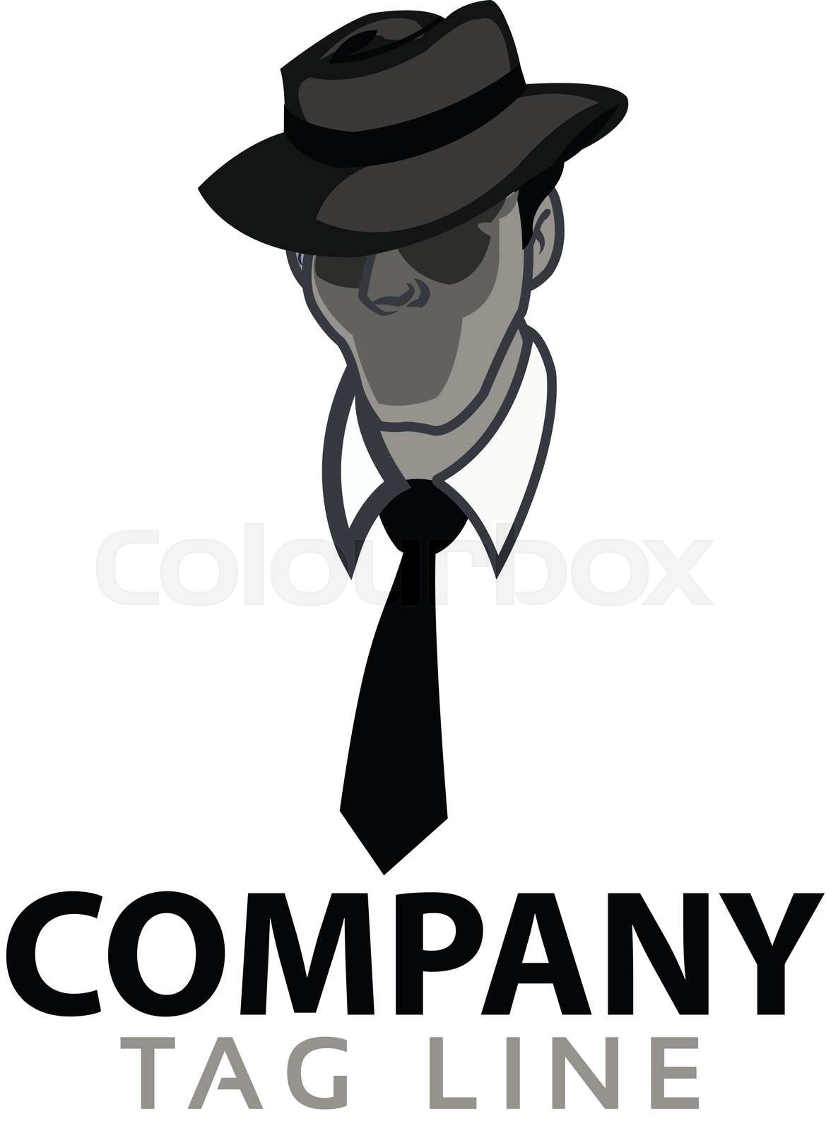 Mysterious Man Logo | Stock vector | Colourbox