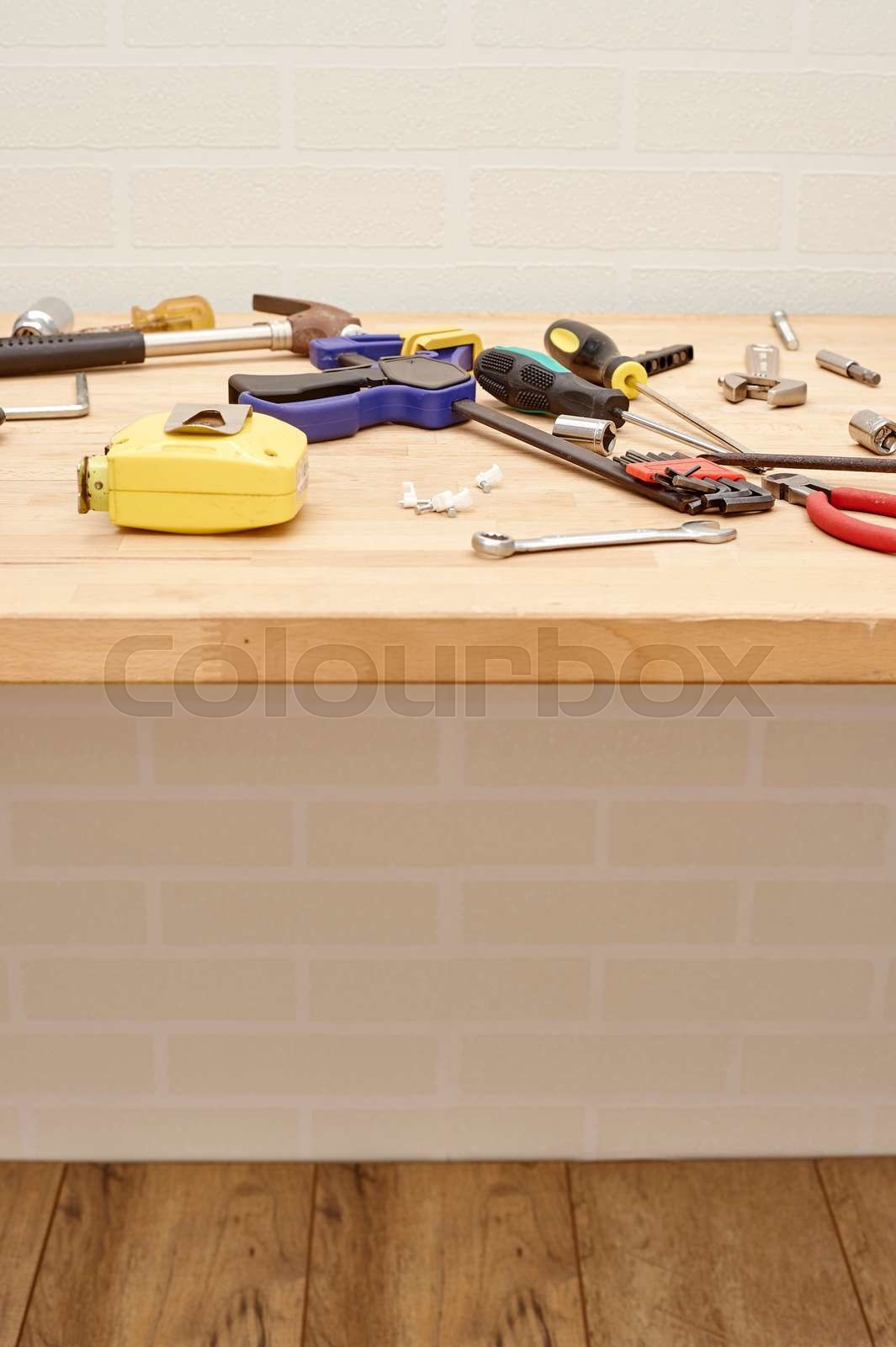 Workshop Tool Bench | Stock image | Colourbox
