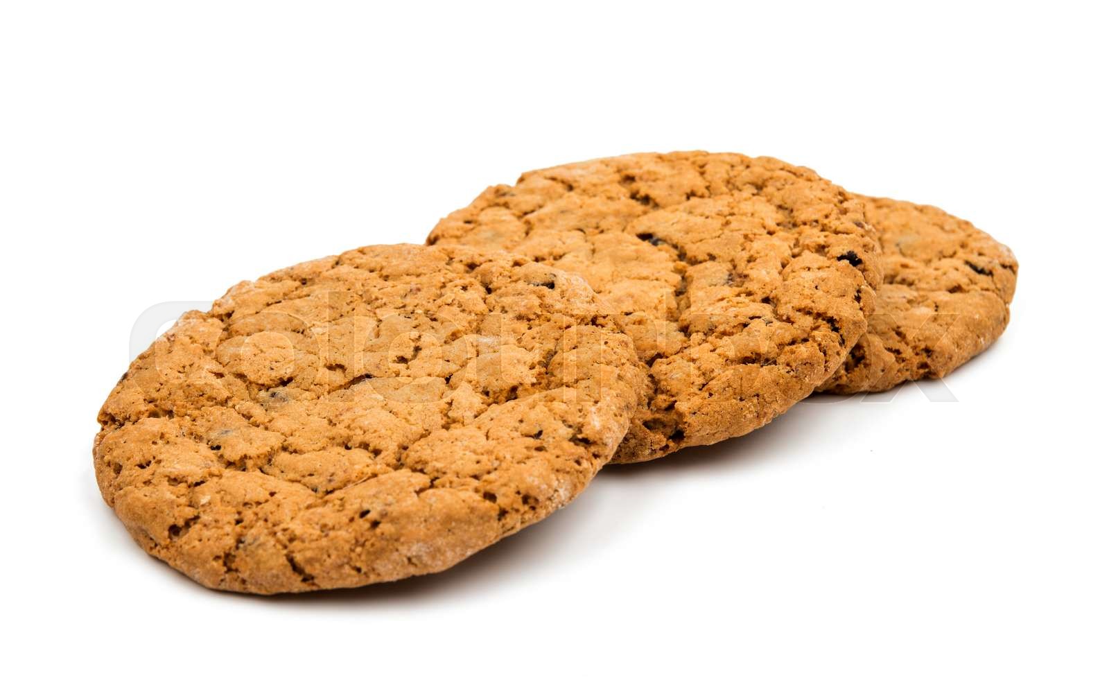 Pile of cookies isolated | Stock image | Colourbox