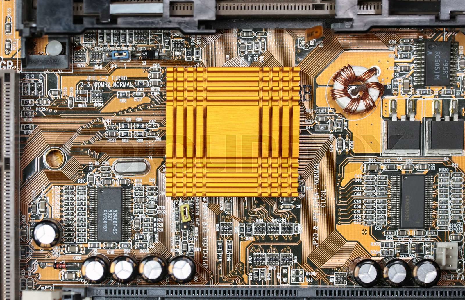 Motherboard heat sink | Stock image | Colourbox