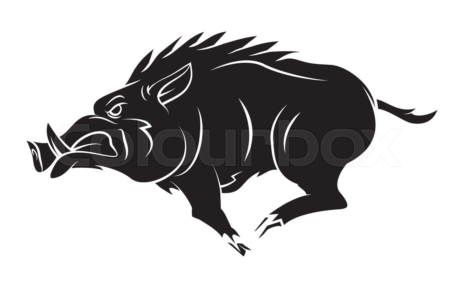 Wild Boar Tattoo Mascot | Stock vector | Colourbox