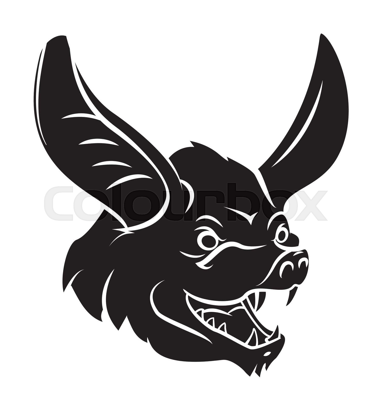 bat head | Stock vector | Colourbox