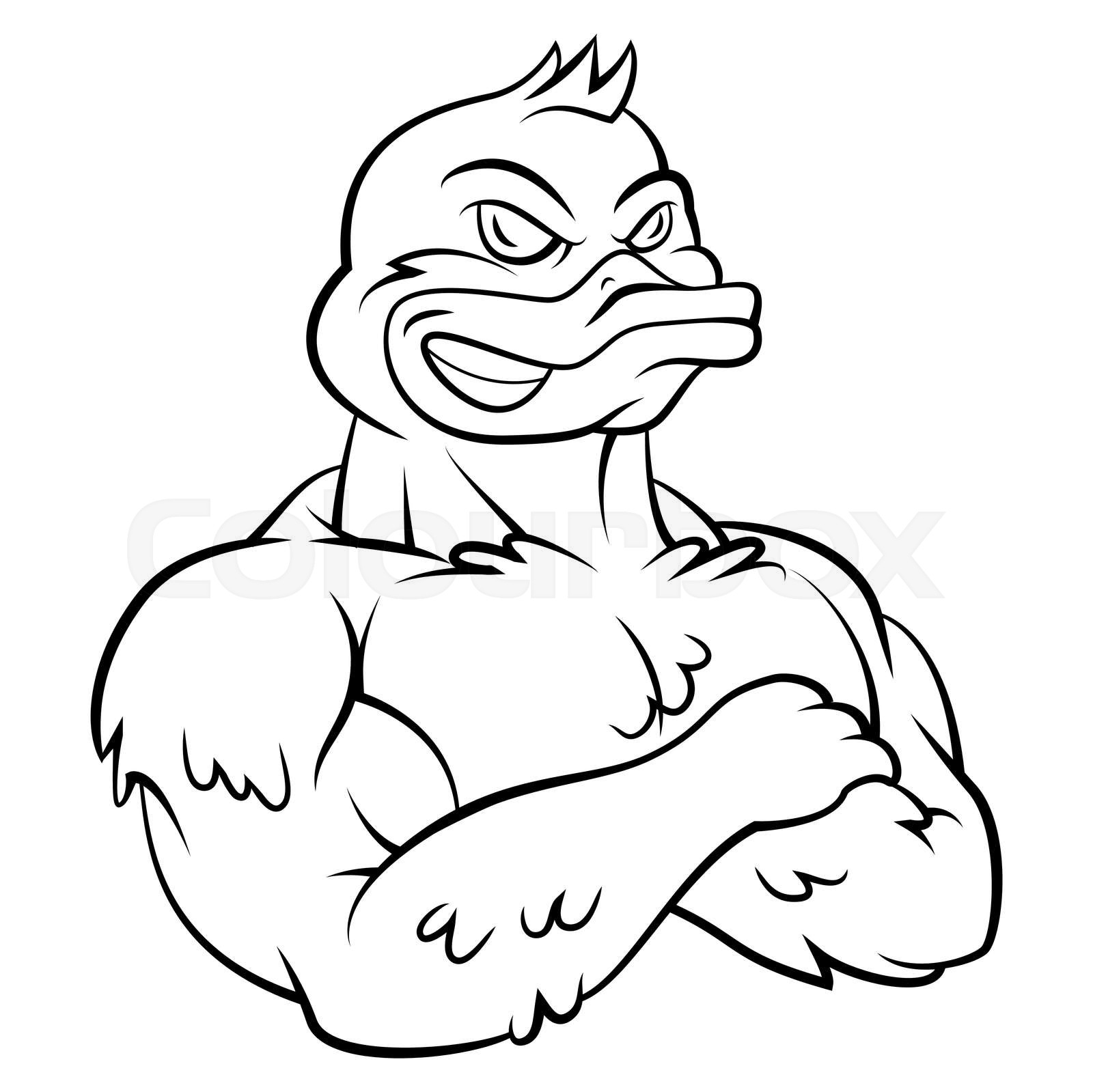 Duck Strong Mascot | Stock vector | Colourbox