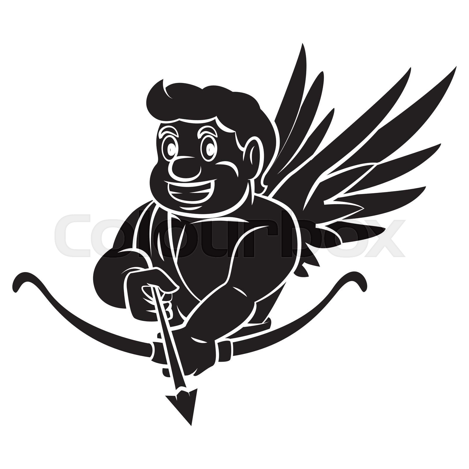 Cupid Arrow Mascot Tattoo | Stock vector | Colourbox
