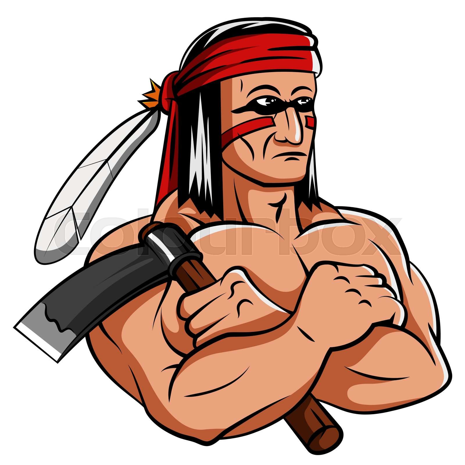 Apache Mascot | Stock vector | Colourbox