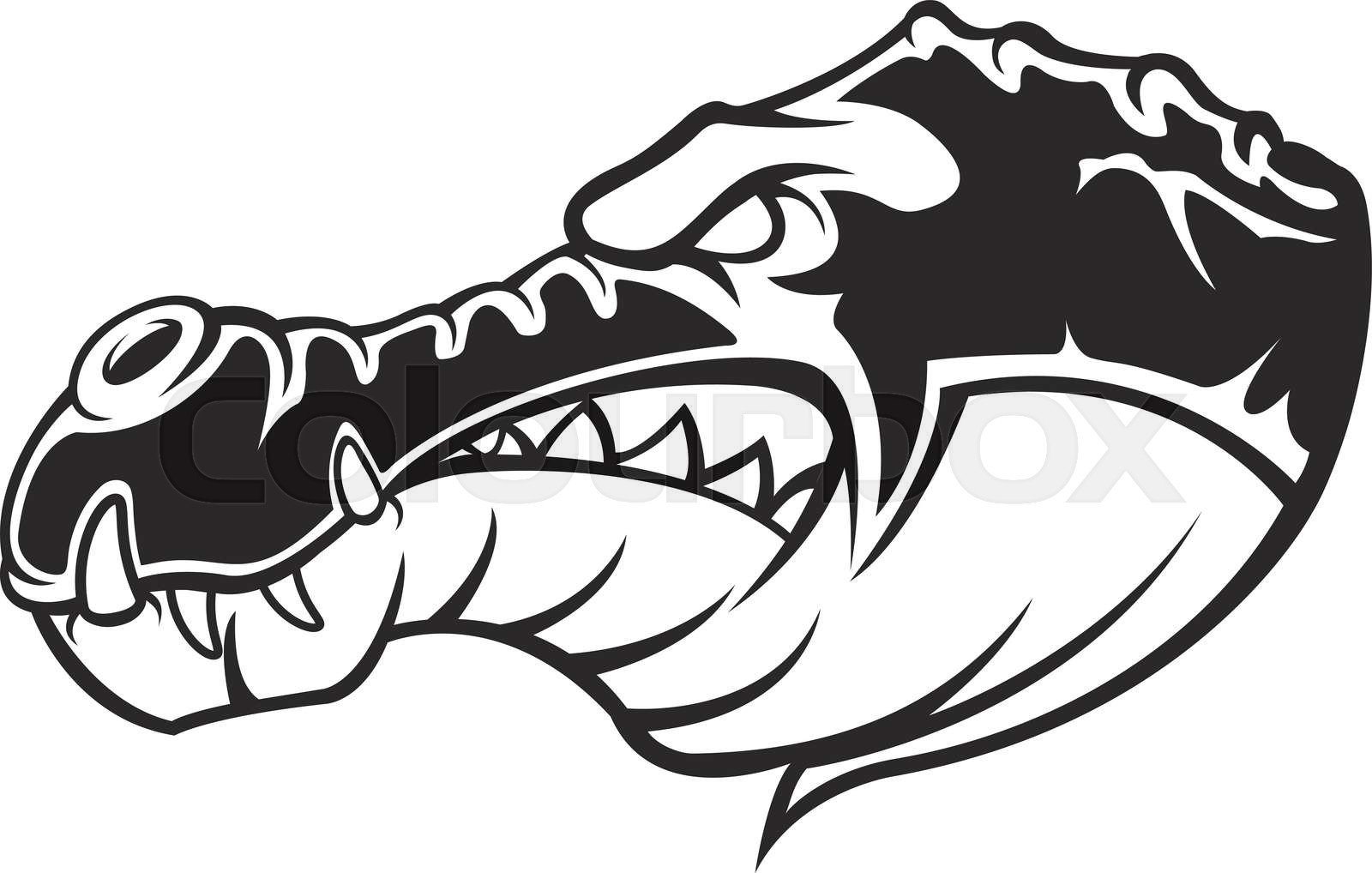 Crocodile symbol illustration | Stock vector | Colourbox