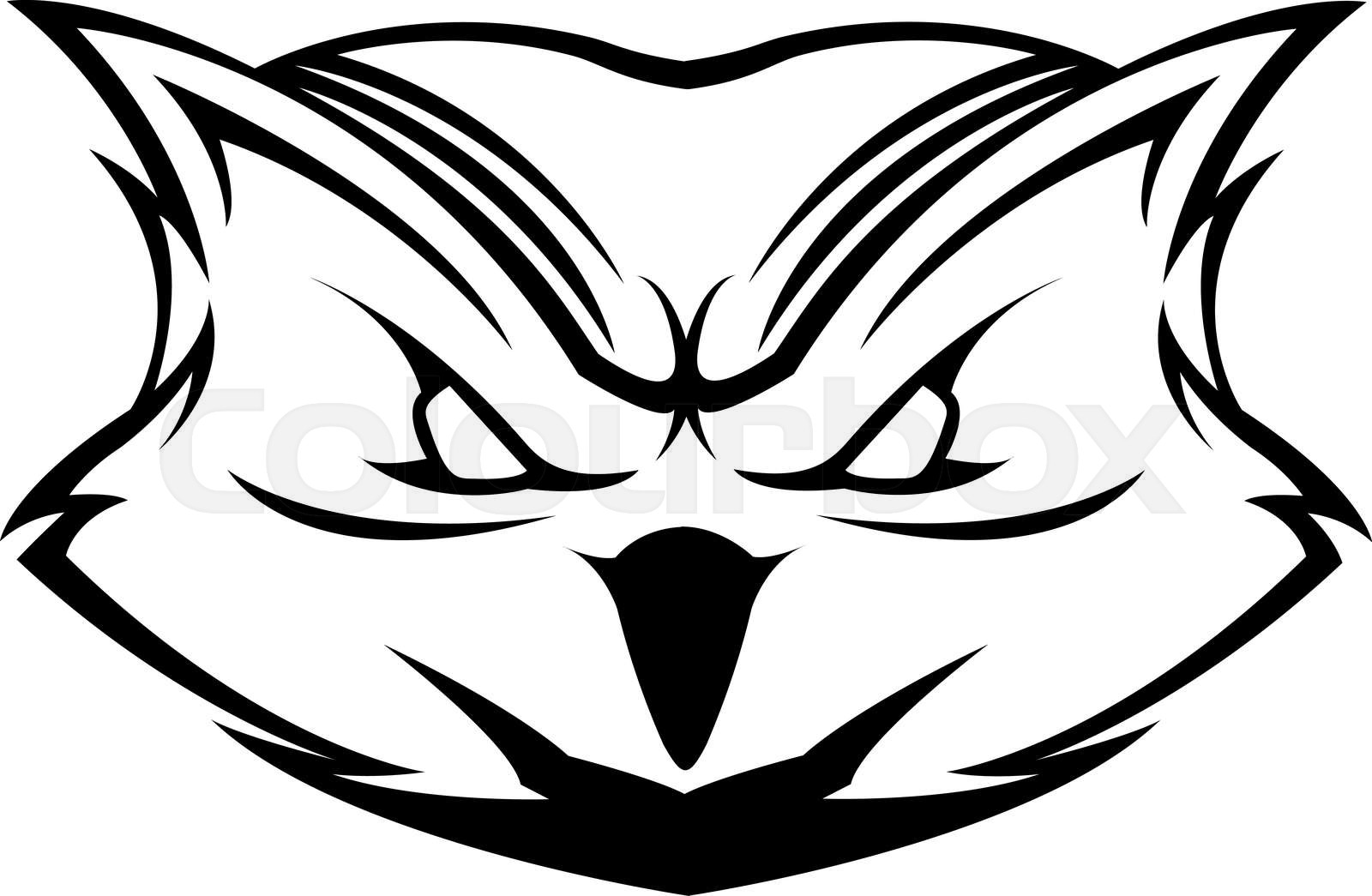 ugle, logo, uhyggelig | Stock vektor | Colourbox