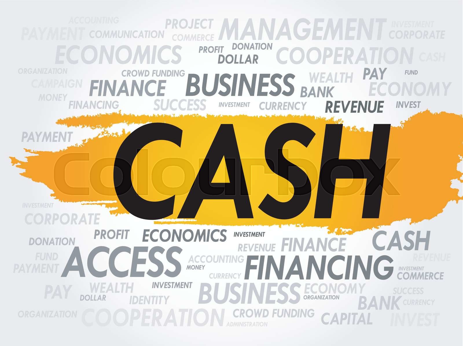 CASH word cloud | Stock vector | Colourbox