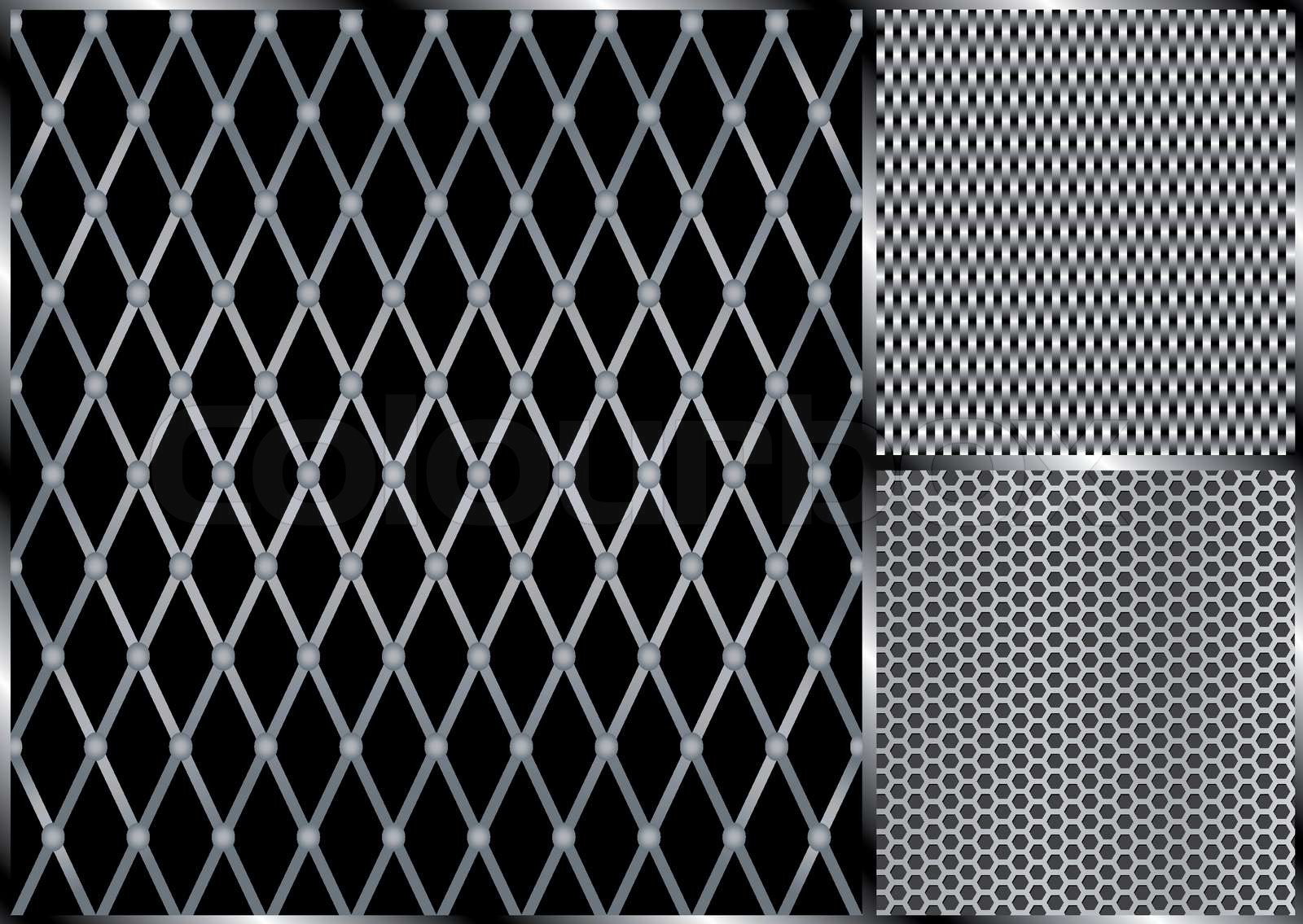 Vector Metal Grill Seamless Pattern | Stock vector | Colourbox